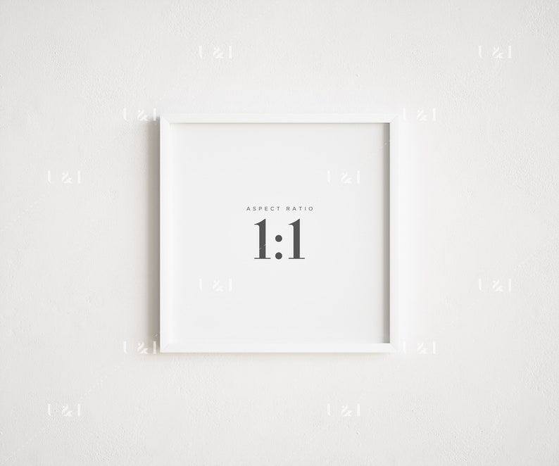 Square Photo Frame Mockup 9x9 Mock Ups White Frame Digital | Etsy