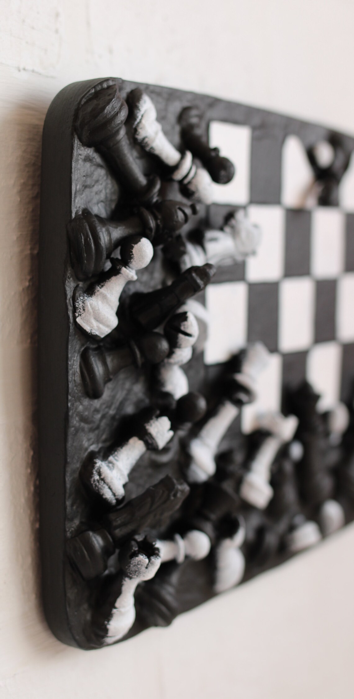 Chess board abstract sculpture Chess player gift | Etsy