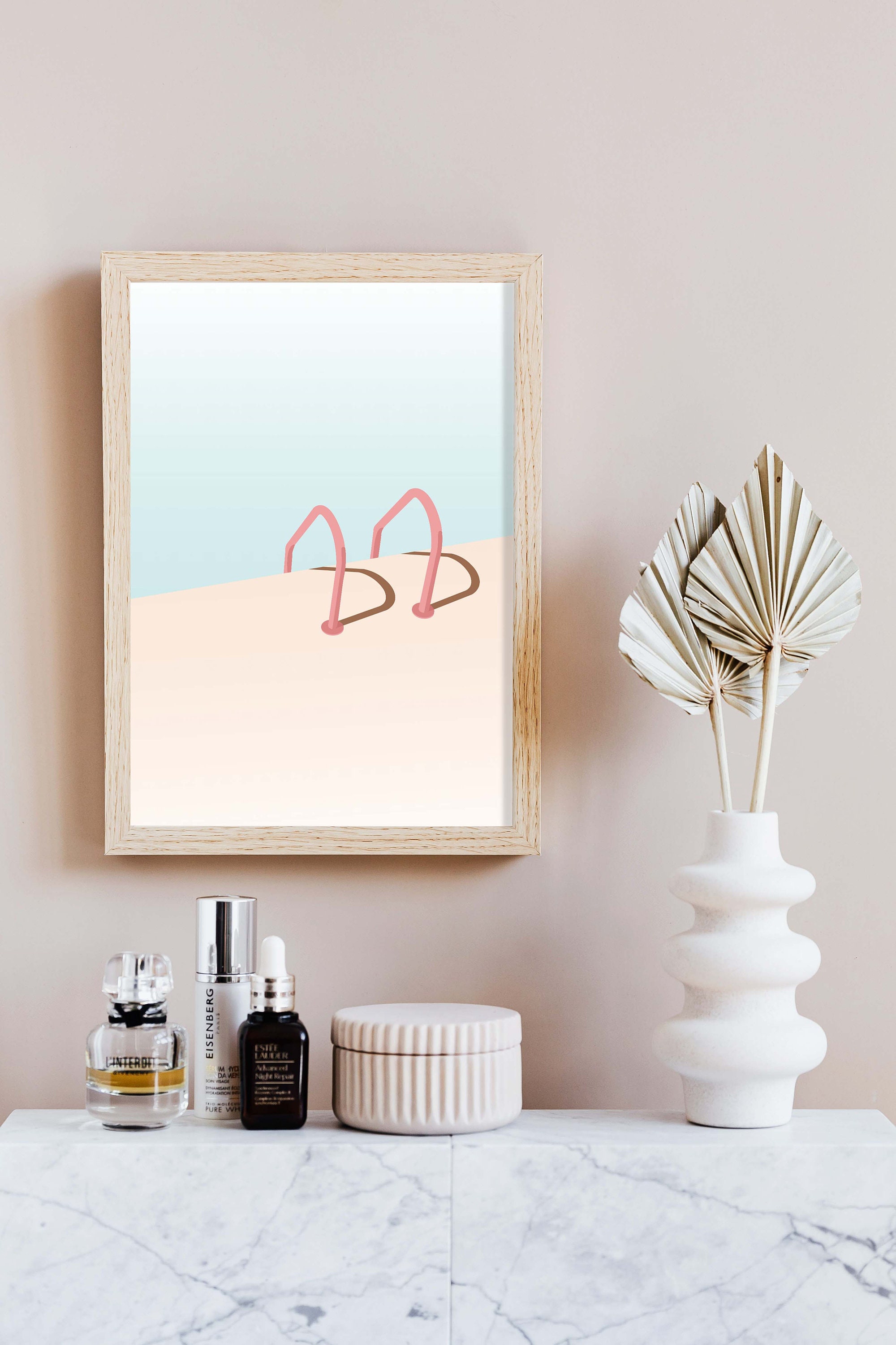 Abstract, Pool, Swimming Pool, Instant Download, Digital Poster ...