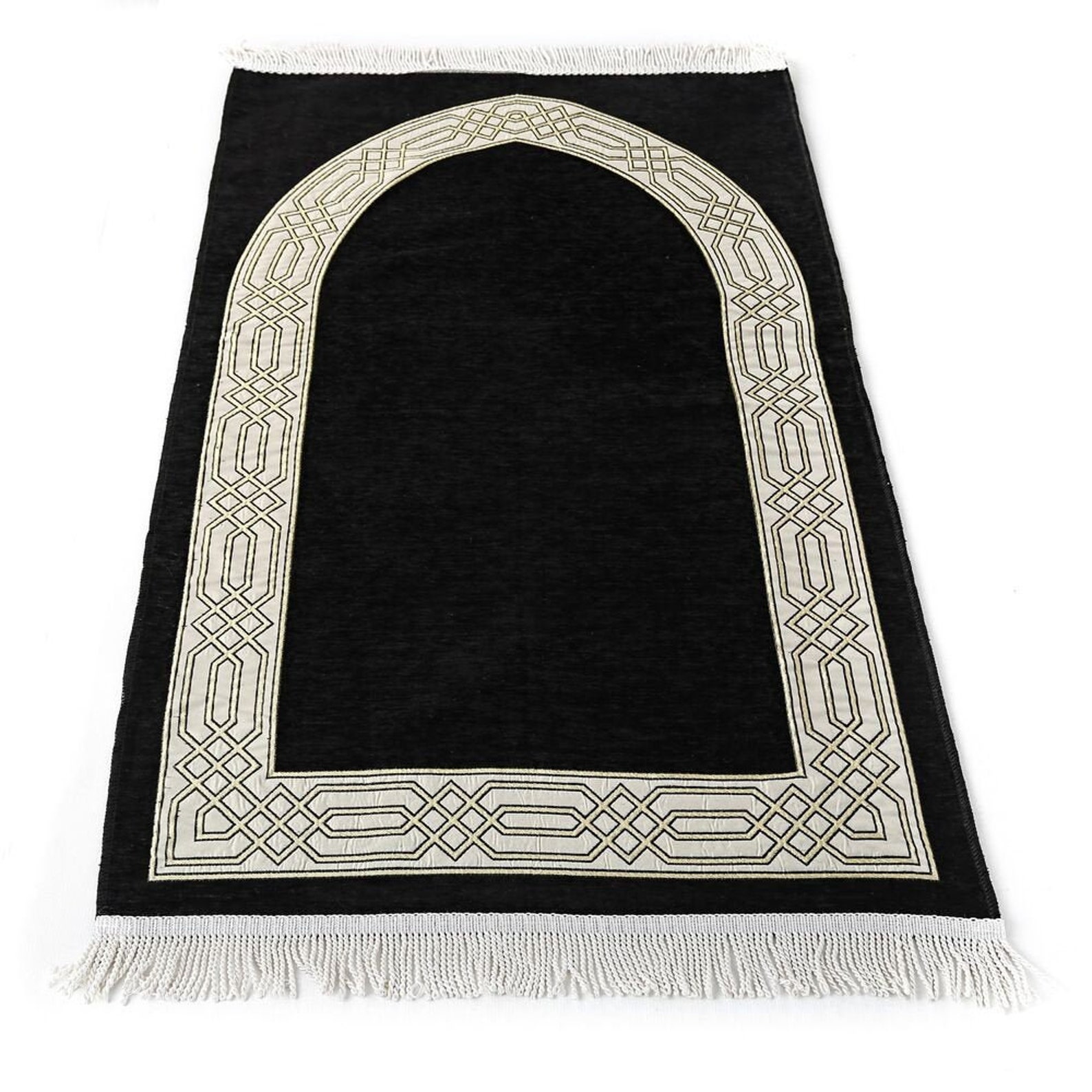New Prayer Rug Dark Black Prayer Mat Umrah Gift islamic | Etsy