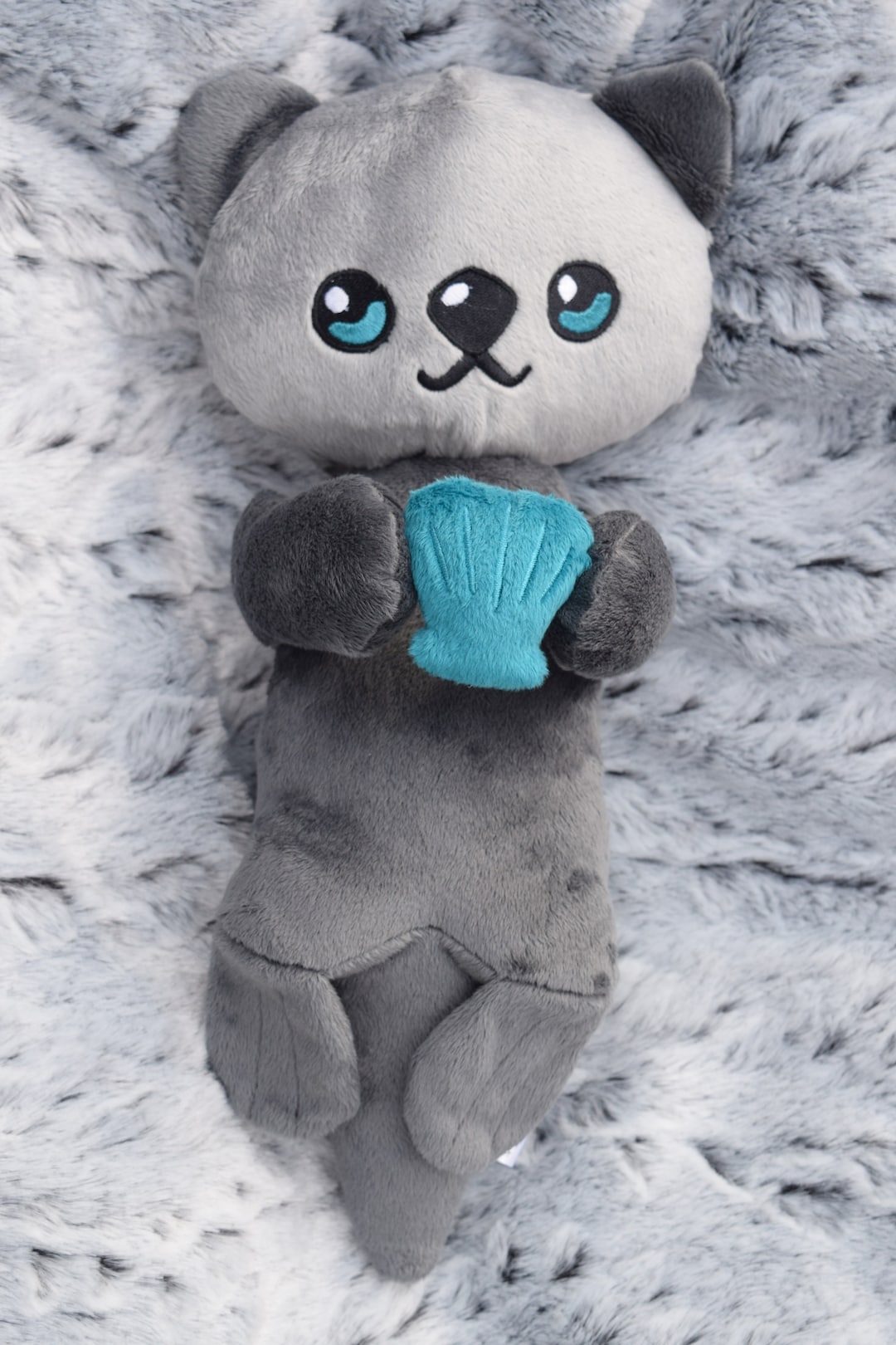 Gray Otter with Blue Shell Plush Stuffed Animal Toy - Etsy Italia