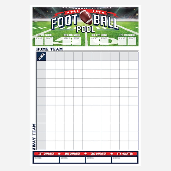 Printable Nfl Pool Printable 2025 Football Pool Templates, Sheets,