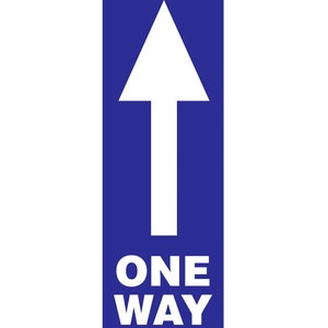 One Way Traffic Flow Floor Decals (10 per Pack) - One Way Floor ...