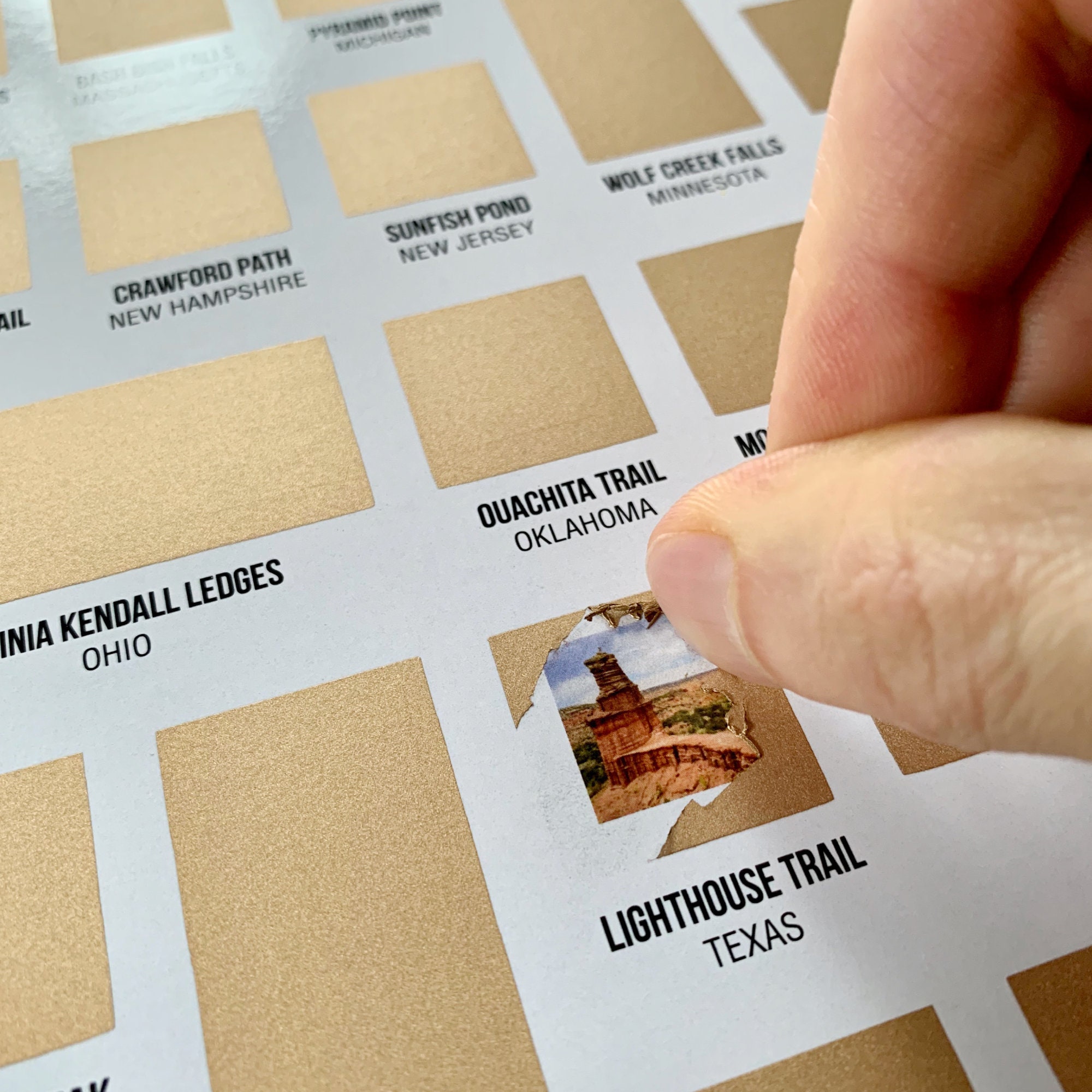 50 Best Hikes Scratch off Poster, Best Hike in Every State, Hiking ...