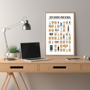 50 Best Ohio Beers Scratch off Poster - the Scratch off Beer Bucket ...