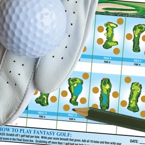 Scratch off Golf Cards (pack of 25), Golf Gifts, Golf Games, Golf Gifts ...