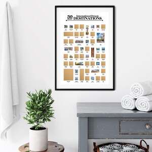 World Bucket List Scratch off Poster, Travel Map, Travel Gifts ...