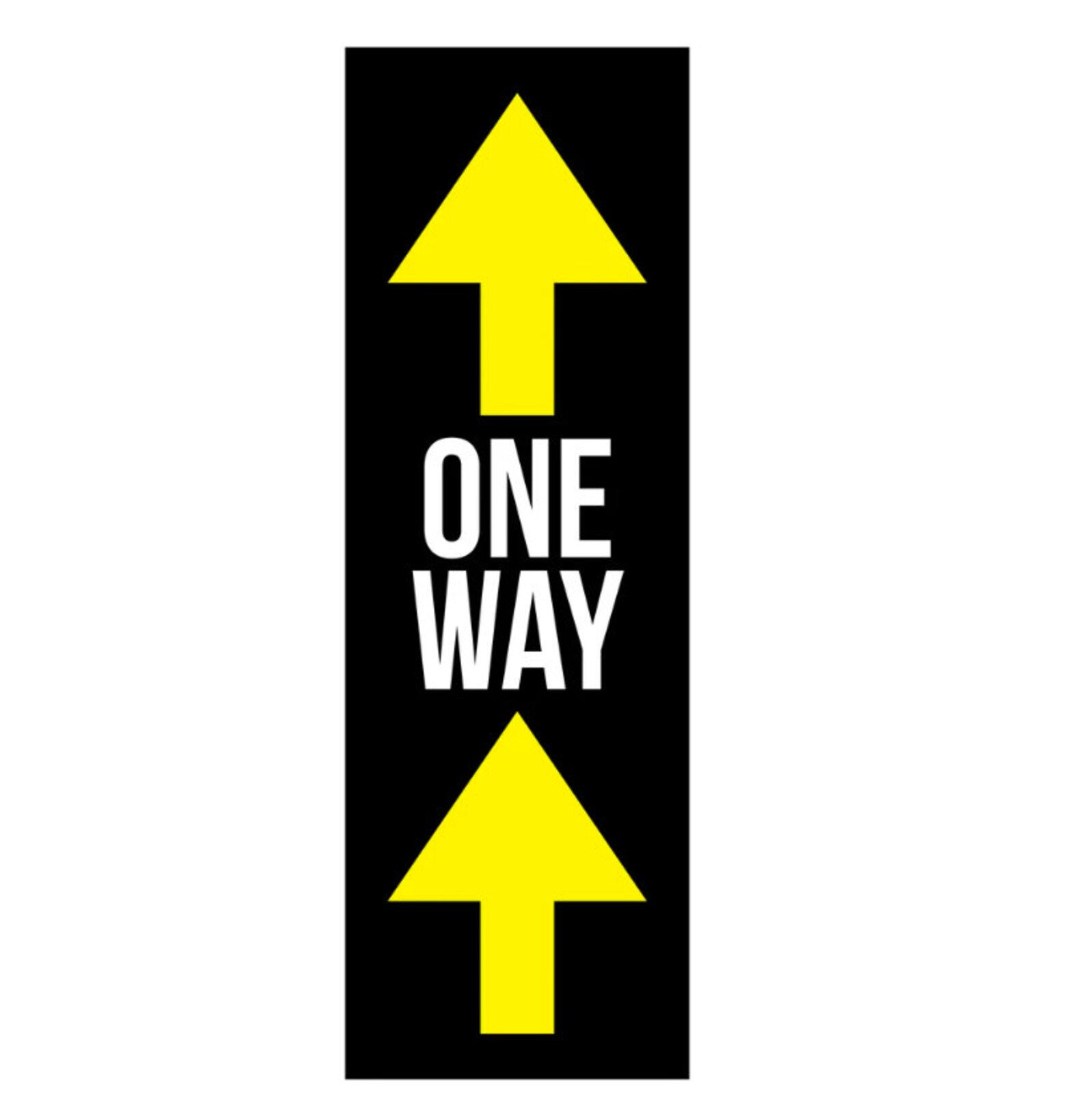 One Way Safety Floor Decals (10 per Pack) - One Way Floor Sign - One ...