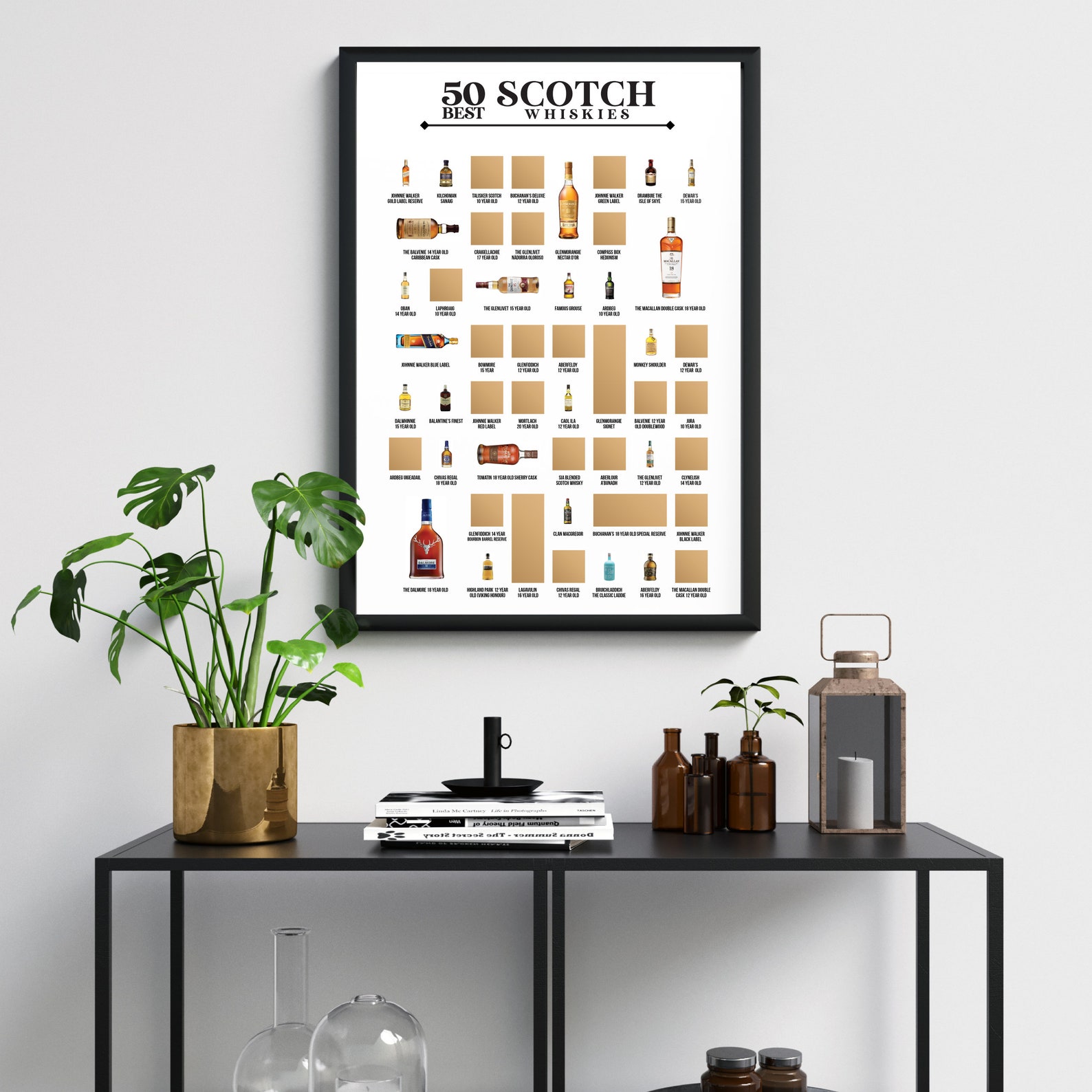 50 Best Scotch Whiskies Scratch off Poster the Scotch Bucket - Etsy