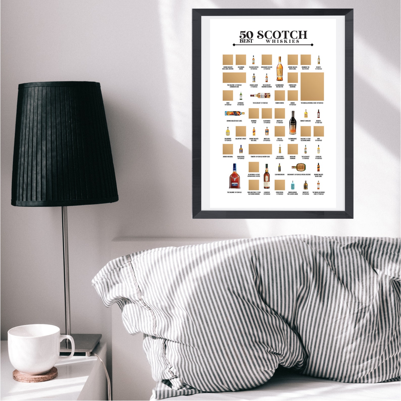 50 Best Scotch Whiskies Scratch off Poster the Scotch Bucket - Etsy