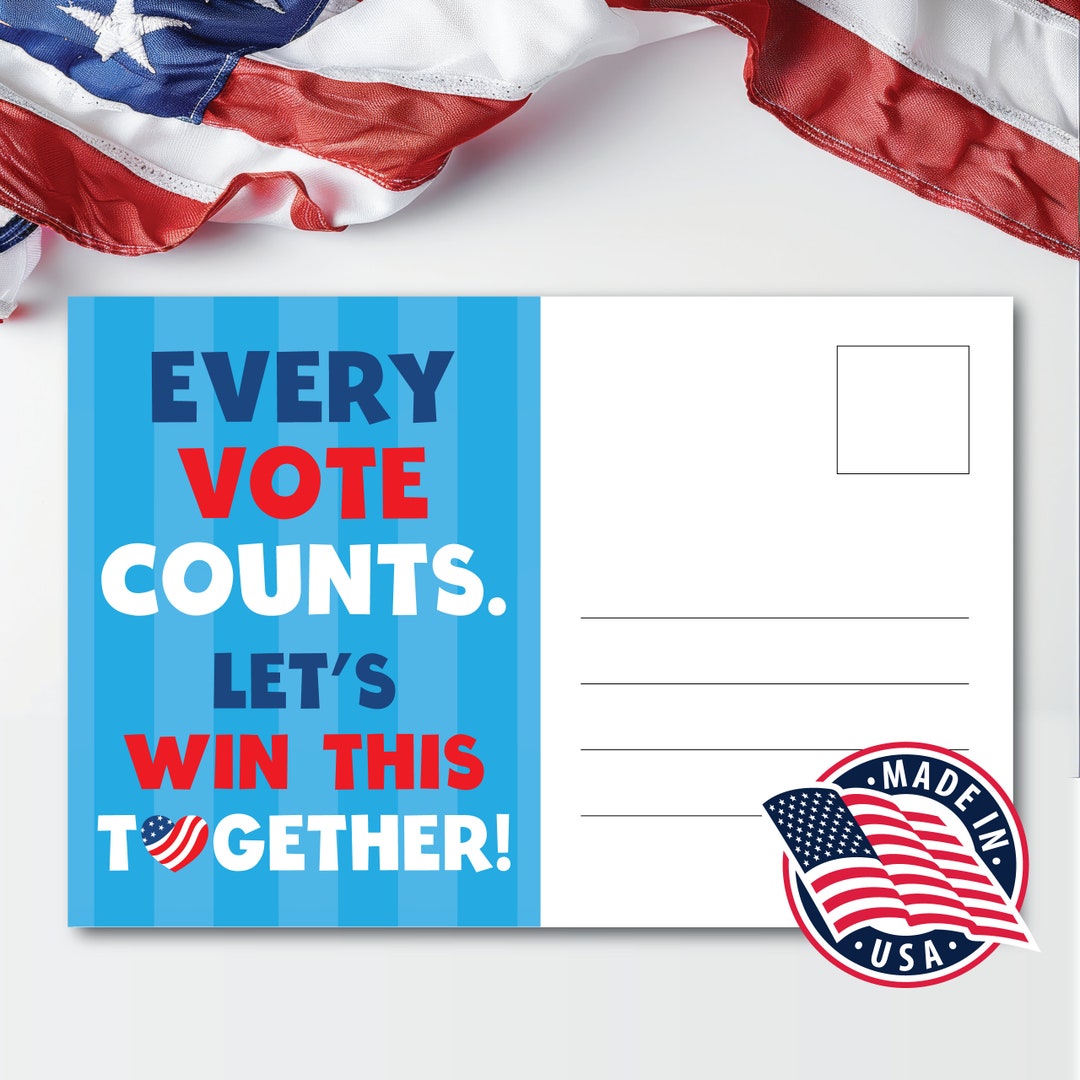 Vote Postcards Bulk - Postcards to Voters - Political Postcards 4x6 ...
