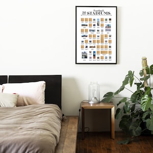 The 50 Best Football Stadiums Scratch off Poster - Football Bucket List ...