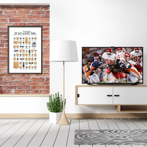 The 50 Best Football Stadiums Scratch off Poster - Football Bucket List ...