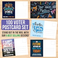 VOTE Postcards 2024 | Voter Turnout, 2024 Election, 2024, Presidential ...