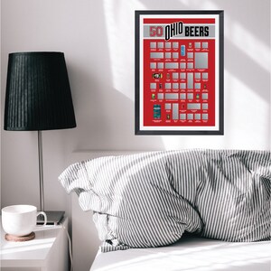 50 Best Ohio Beers Scratch off Poster, Ohio Beer Bucket List, Beer ...