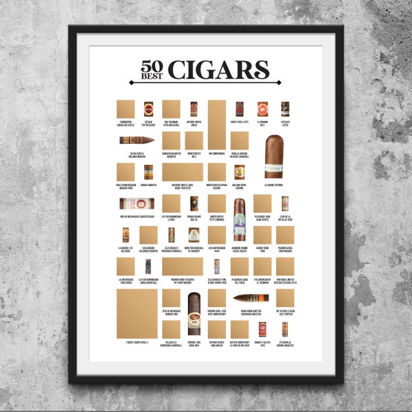 Vintage Cigar Poster - Etsy