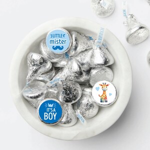 It's a Boy Stickers for Chocolate Kisses - Baby Boy Baby Shower Labels ...