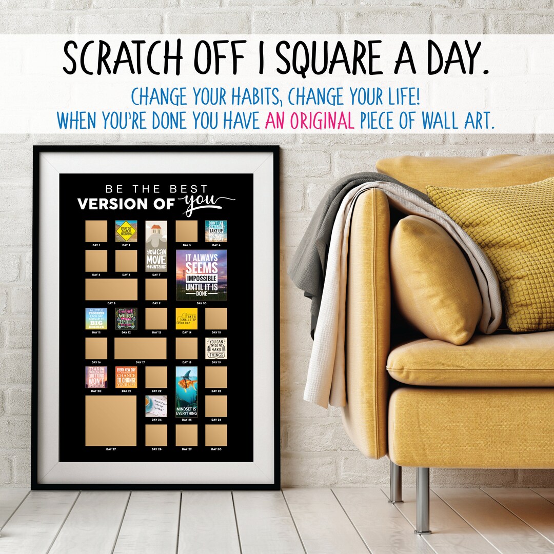 Motivational Scratch off Poster - Inspirational Poster - Motivational ...