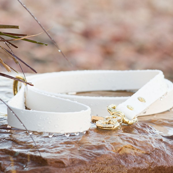 White Leash - Etsy