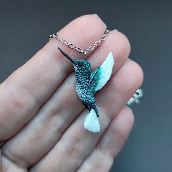 Hummingbird Necklace - Etsy
