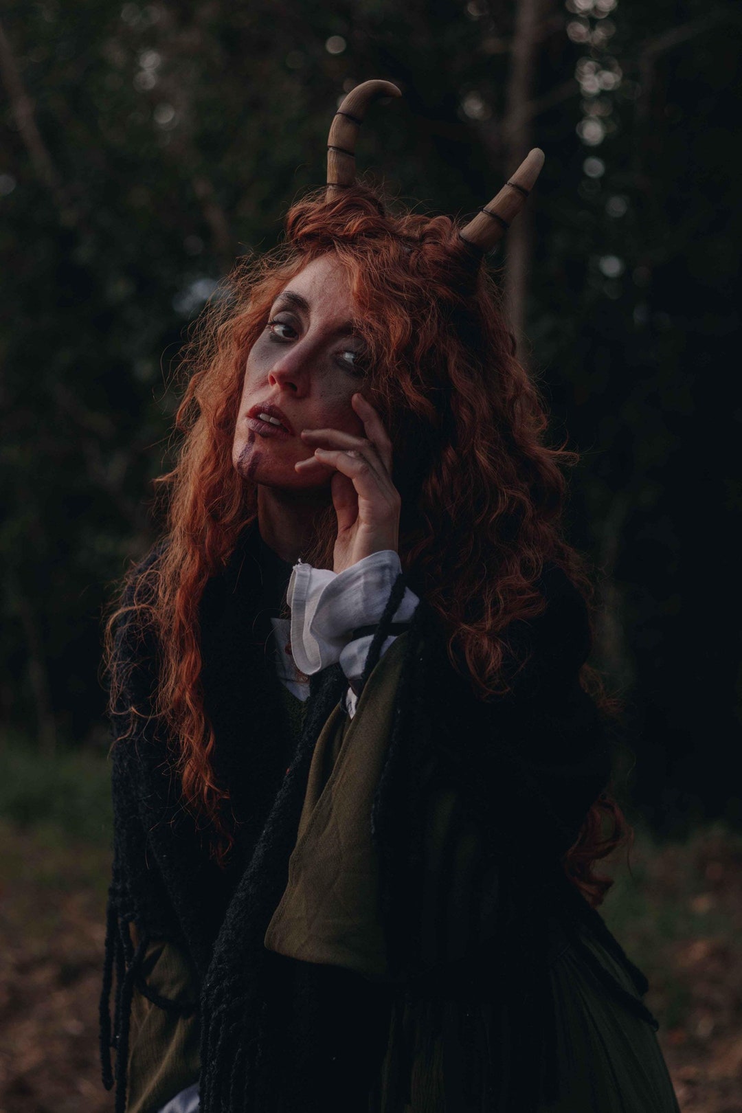 Satyr Headdress - Headpiece,renfaire,costumes,cosplay,larp,wearableart ...