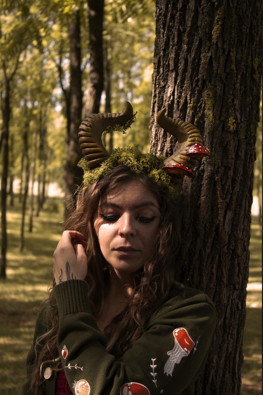Faun Headdress- Renfaire,costumedesign,fallvibes,forestfashion ...