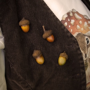 Acorns Set (4 Pins)-autumn,fallvibes,cozy,wearableart,acorn,woodland ...