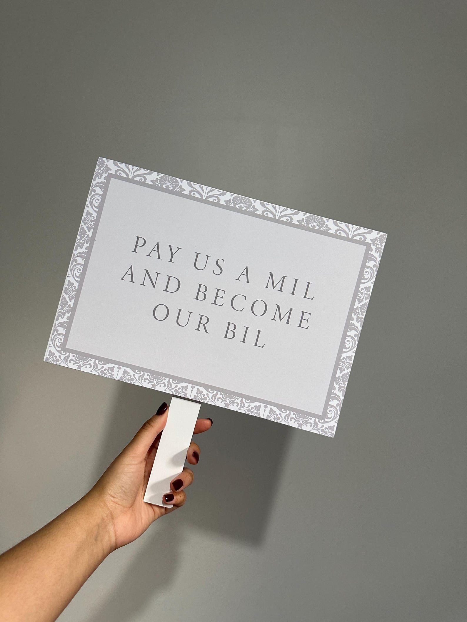 Pay up Mister Signs, Wedding Gate Signs, Wedding Entrance Signs ...