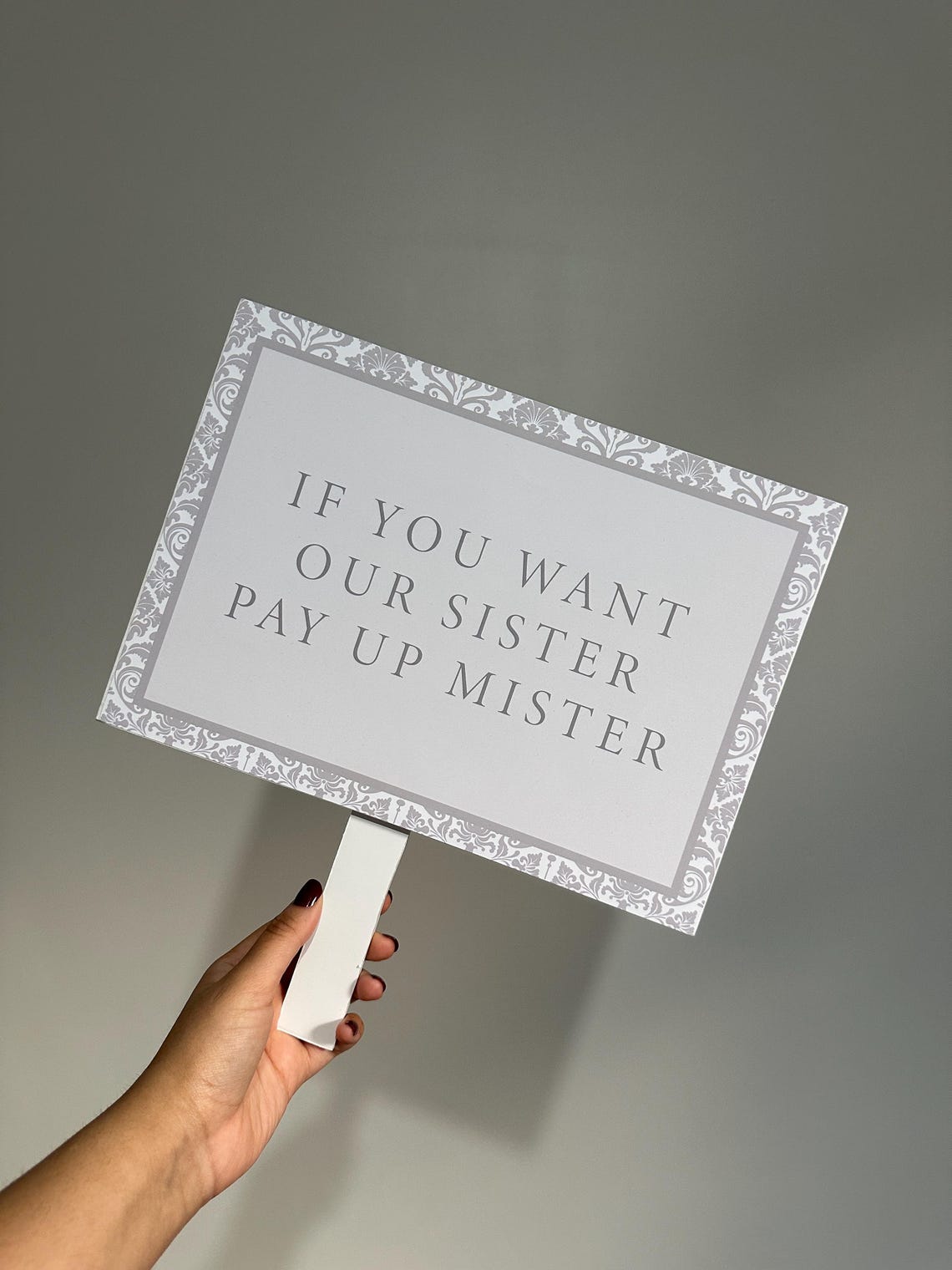 Pay up Mister Signs, Wedding Gate Signs, Wedding Entrance Signs ...