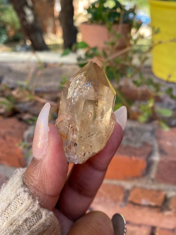 Kundalini Citrine Point From the Congo Rainbows Cathedral - Etsy