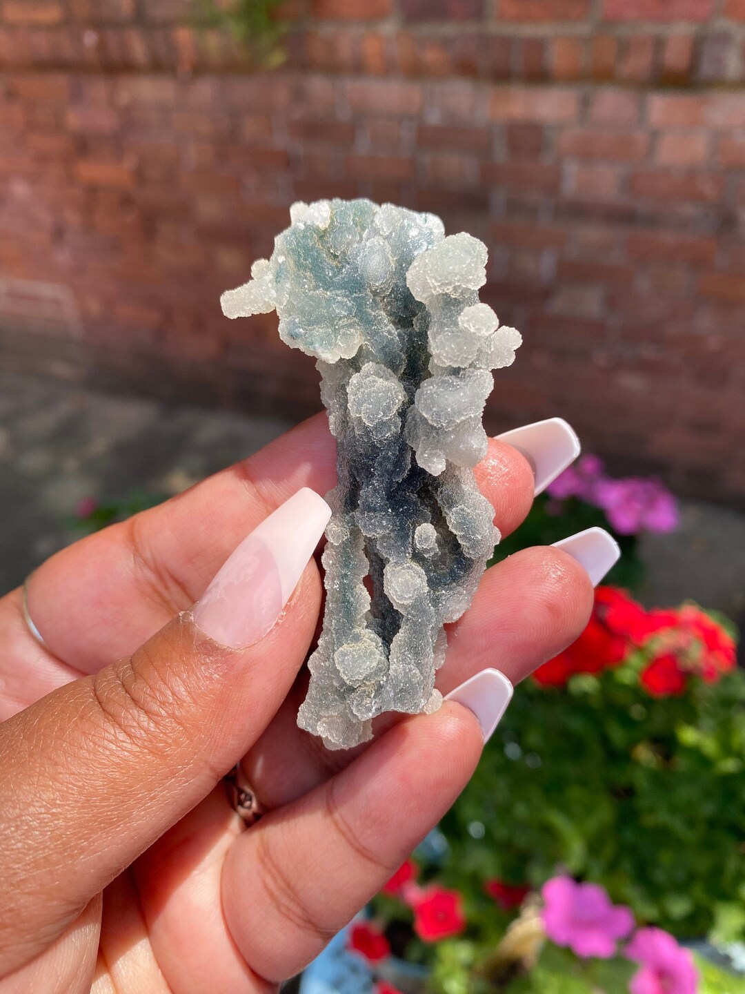 Druzy Dripping Sparkling Black & Green Chalcedony Cluster, Black Green ...