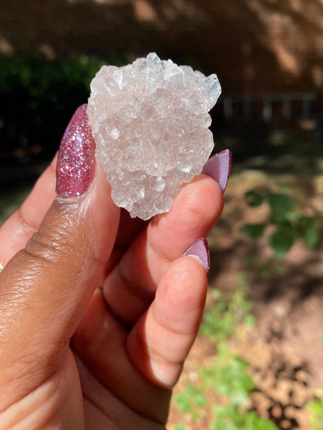 RARE Sparkling Super Grade Pink Apophyllite Crust Water Well - Etsy