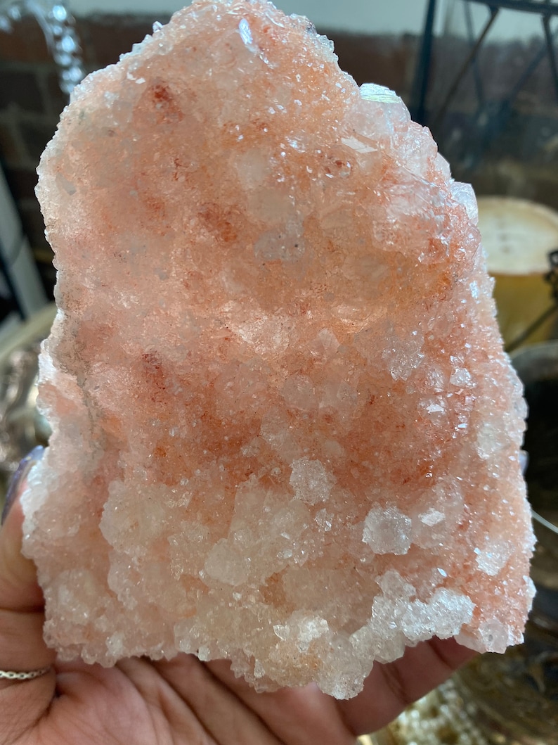 Extremely Rare Druzy Dripping Sugary Red Peach Pink Double Sided ...