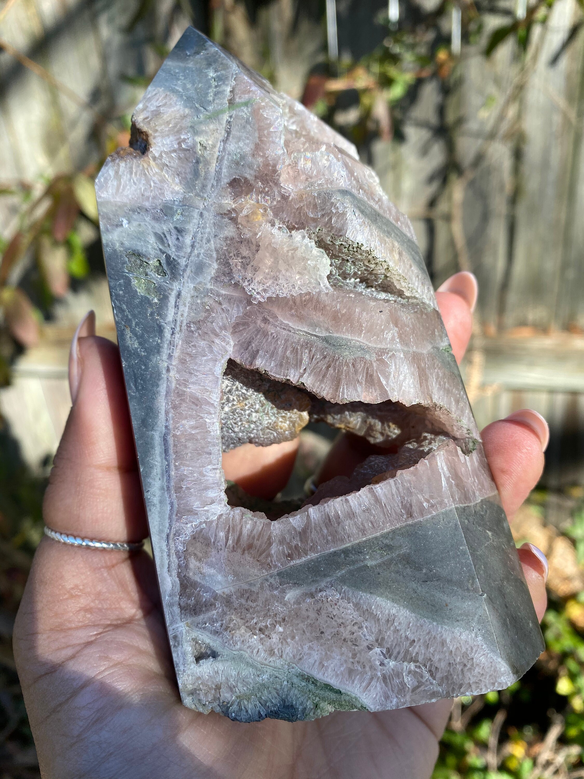 Huge Sphalerite & Druzy Tower, Stone Tower, Sphalerite, Discernment ...