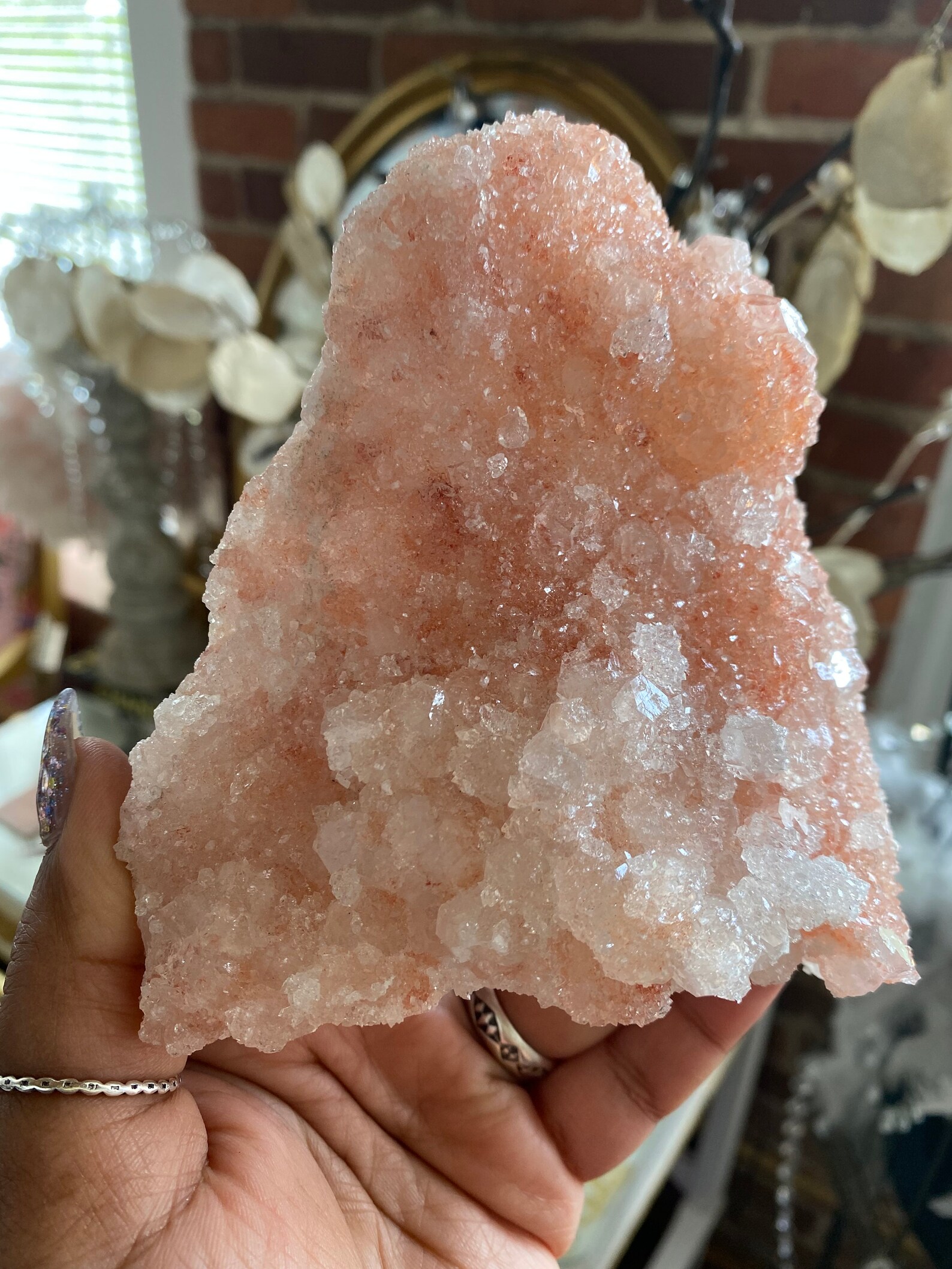 Extremely Rare Druzy Dripping Sugary Red Peach Pink Double Sided ...