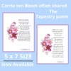 Corrie Ten Boom Tapestry Poem With Floral Border Design 8 X 10 Size ...