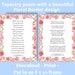 Corrie Ten Boom Tapestry Poem With Floral Border Design 8 X 10 Size ...