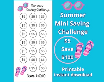 10 Dollar Mini Savings Tracker, A6 Savings, Cash Envelopes, Mini ...