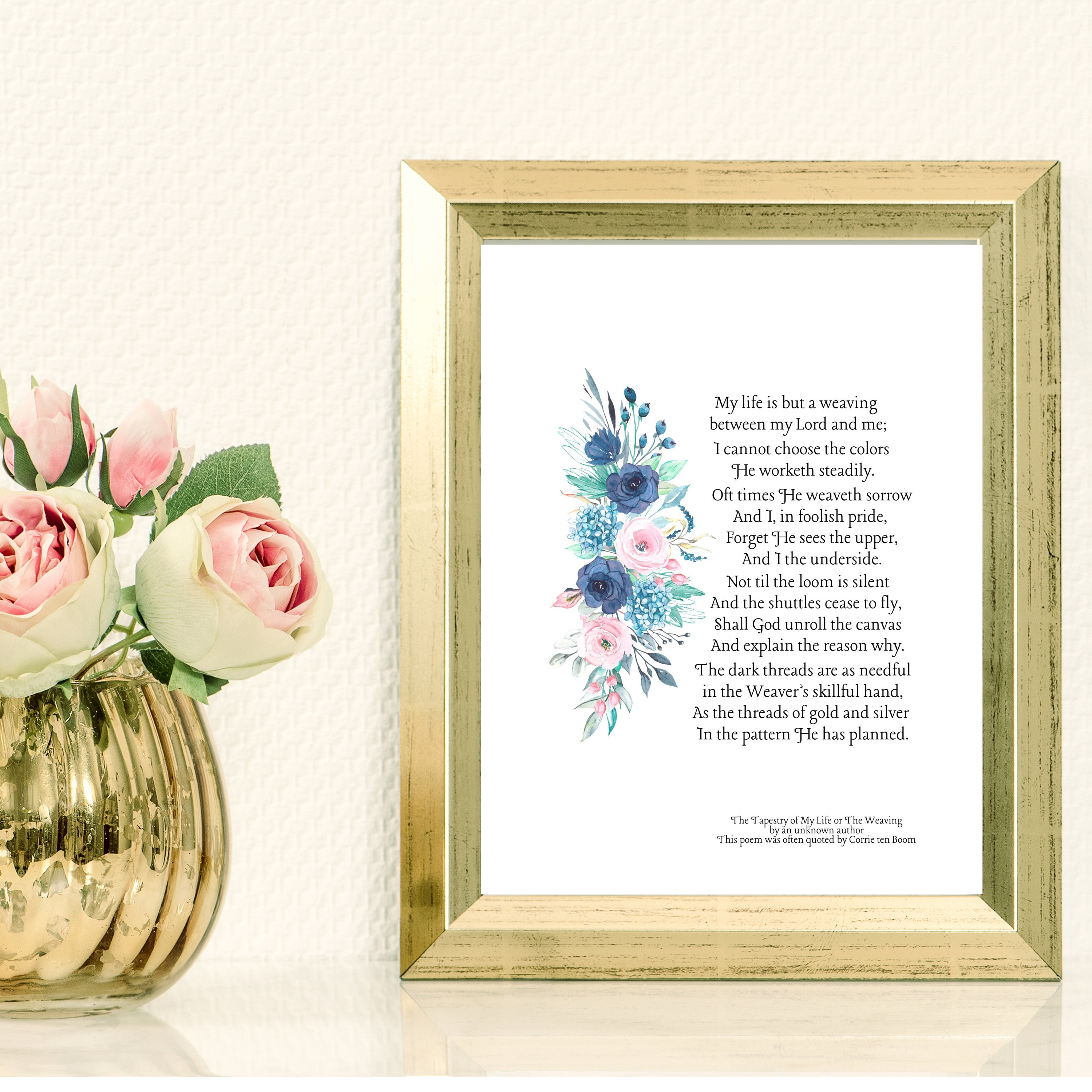 Poem About Life "the Weaving" or "the Tapestry" Was Often Read by ...