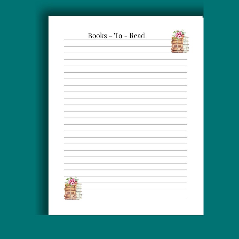 Book Log Reading Journal Planner is Undated - Etsy