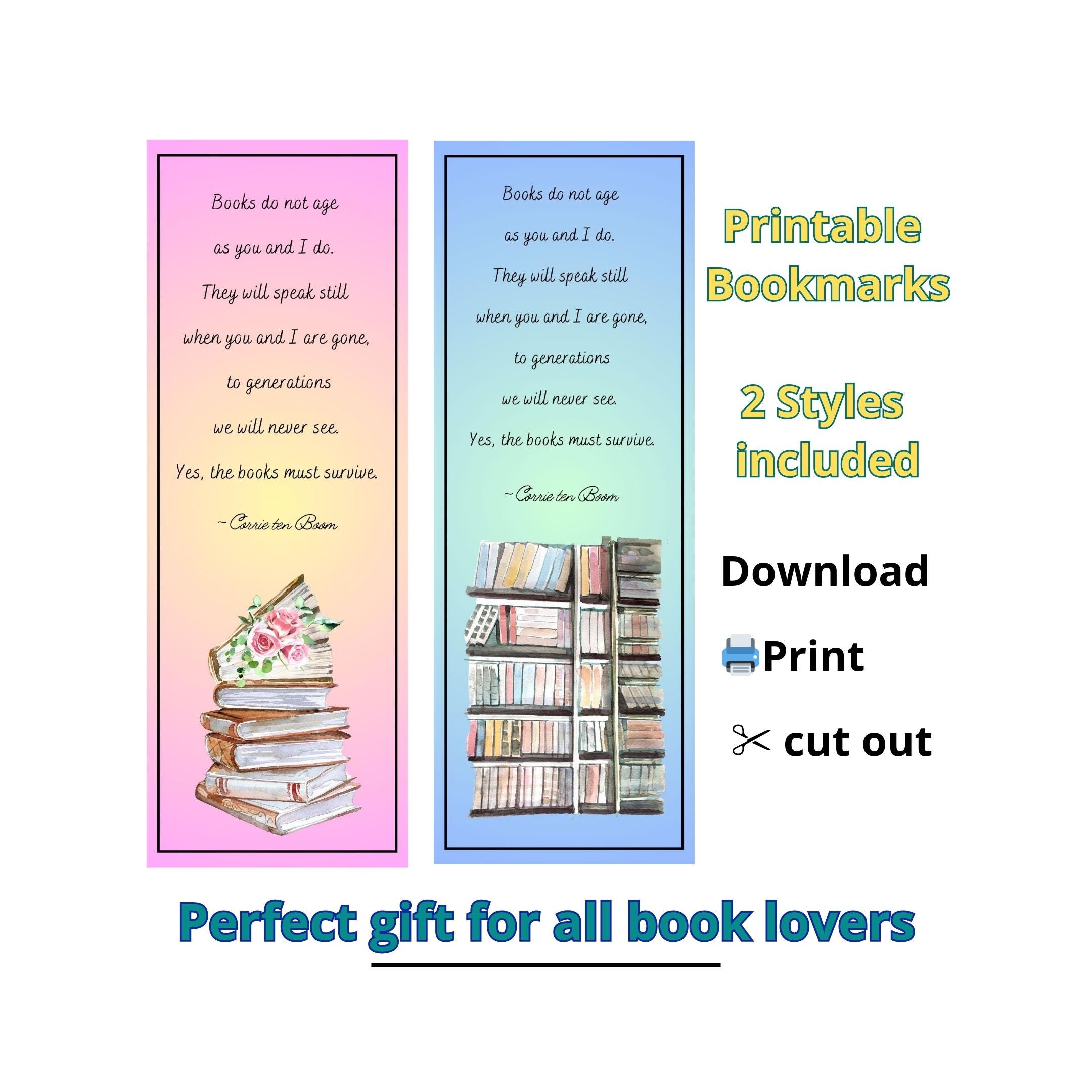 Corrie Ten Boom Quote Printable Bookmarks - Etsy