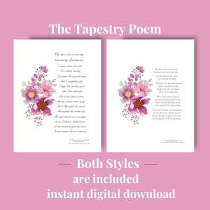 The Weaving or My Life is a Tapestry Poem | Often Read by Corrie Ten ...