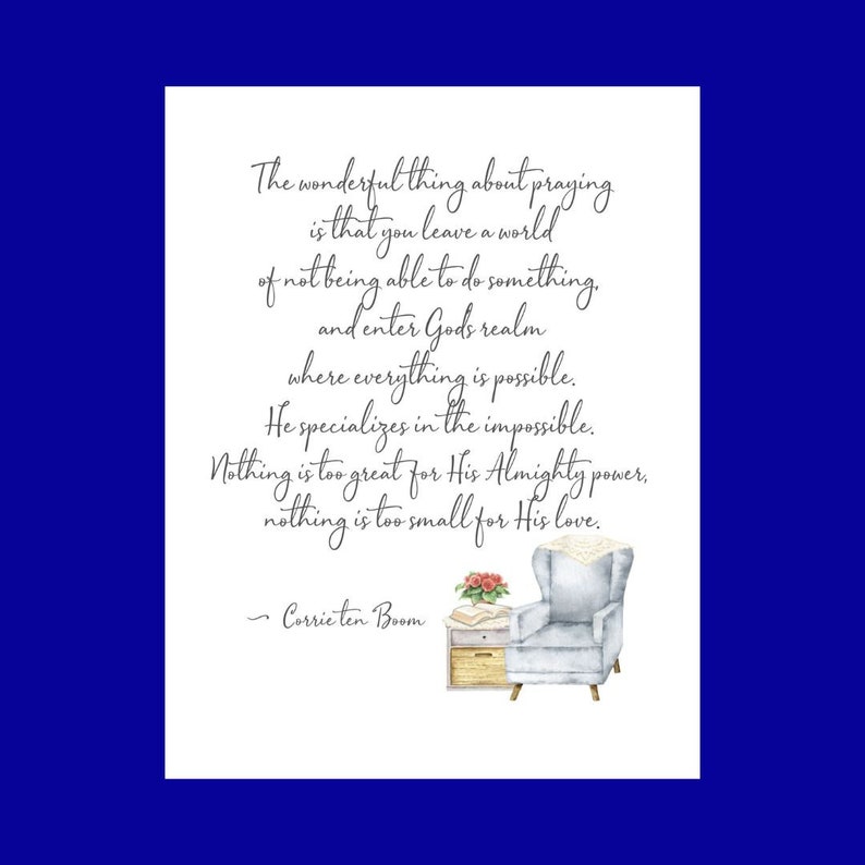 Corrie Ten Boom Printable Set Includes Two of Her Famous Quotes - Etsy