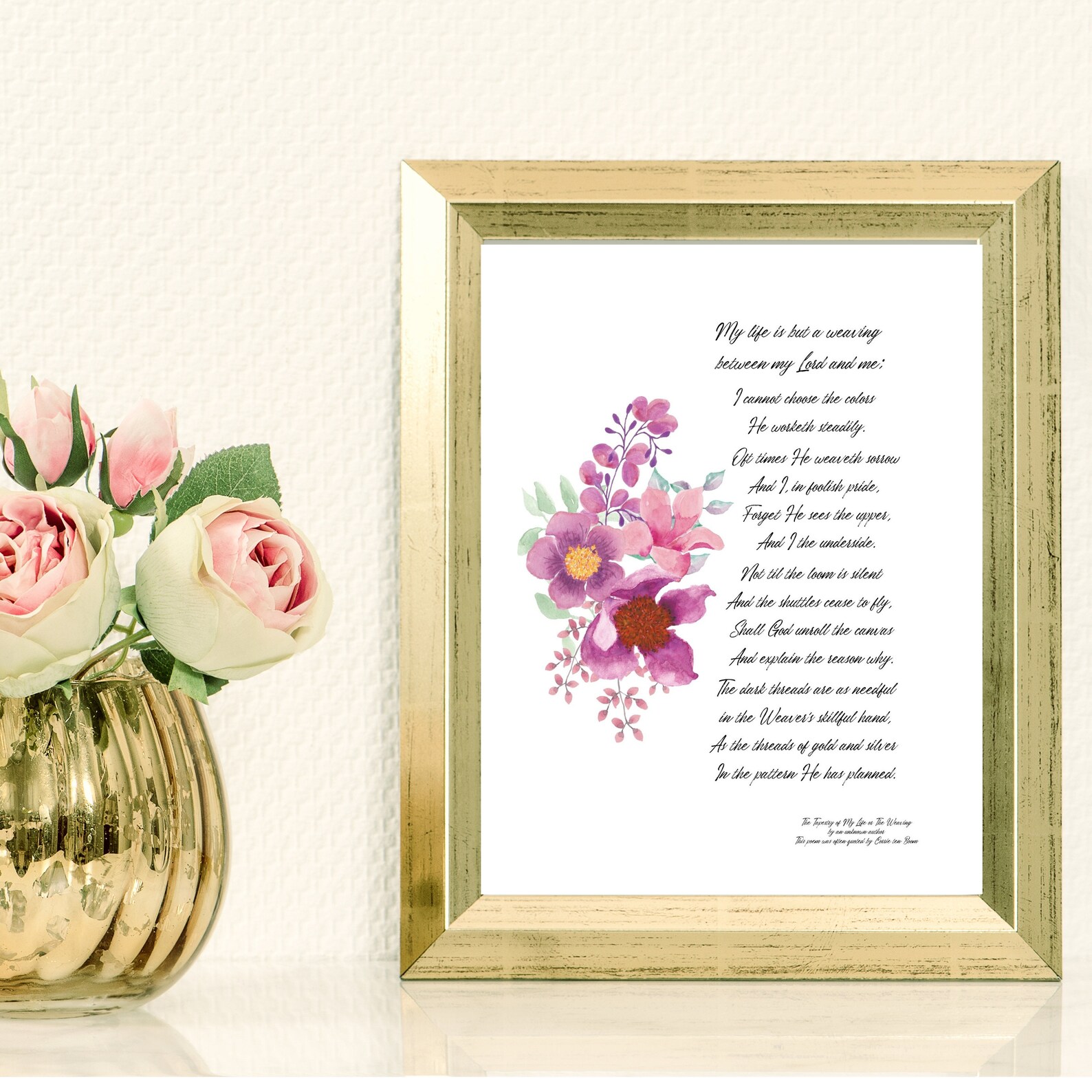 The Weaving or My Life is a Tapestry Poem | Often Read by Corrie Ten ...