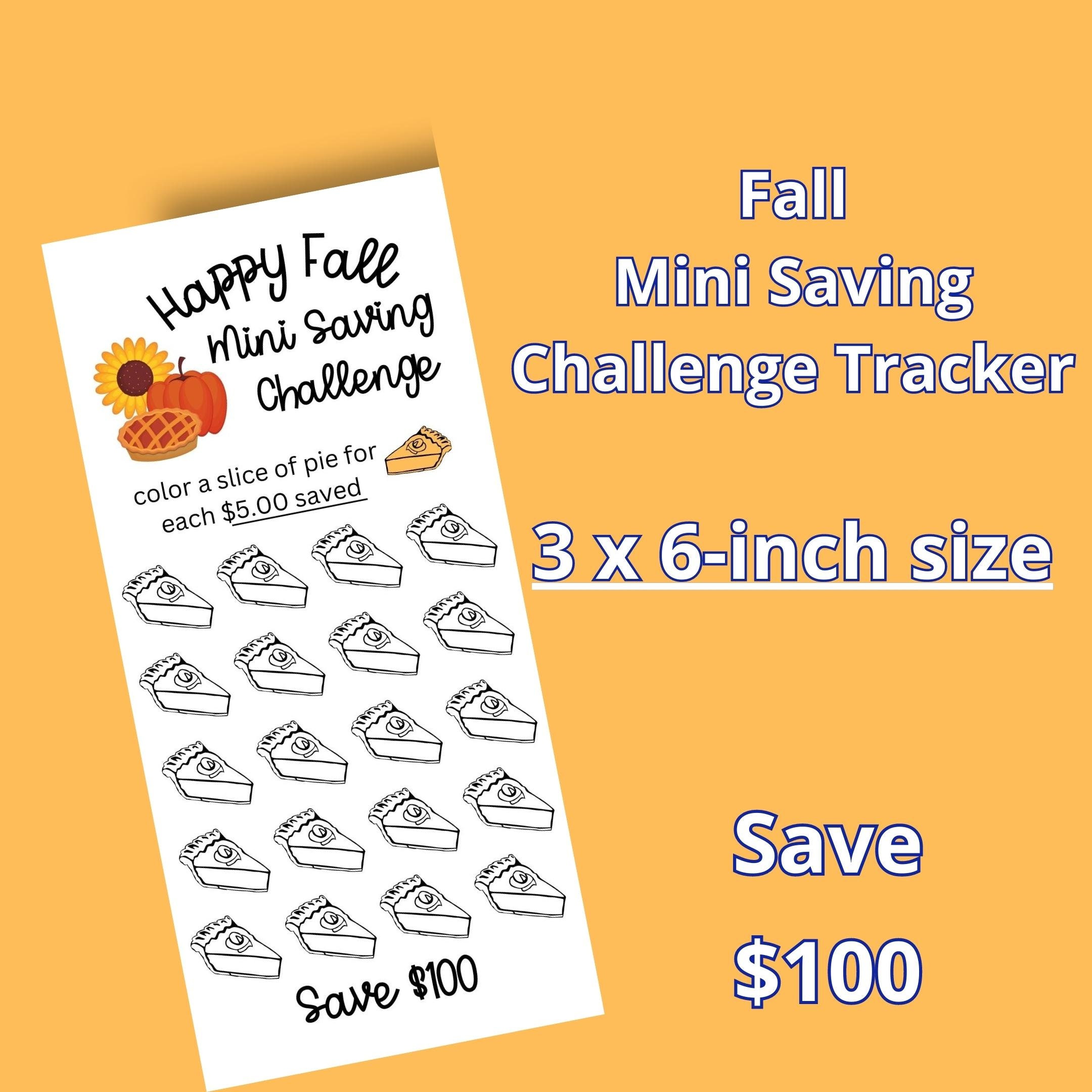 Fall Mini Saving Challenge Printable - Etsy