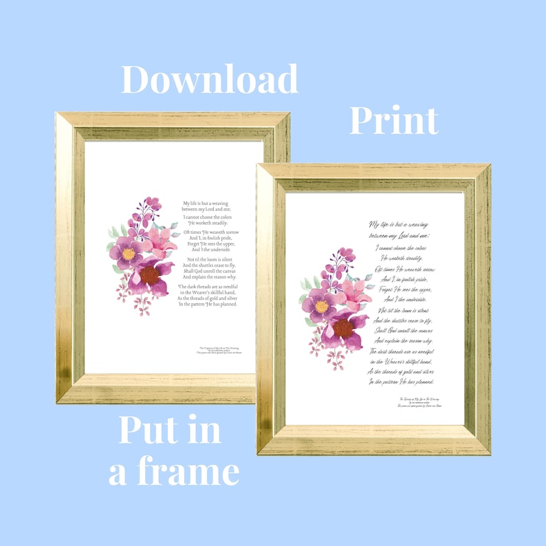 The Weaving or My Life is a Tapestry Poem | Often Read by Corrie Ten ...