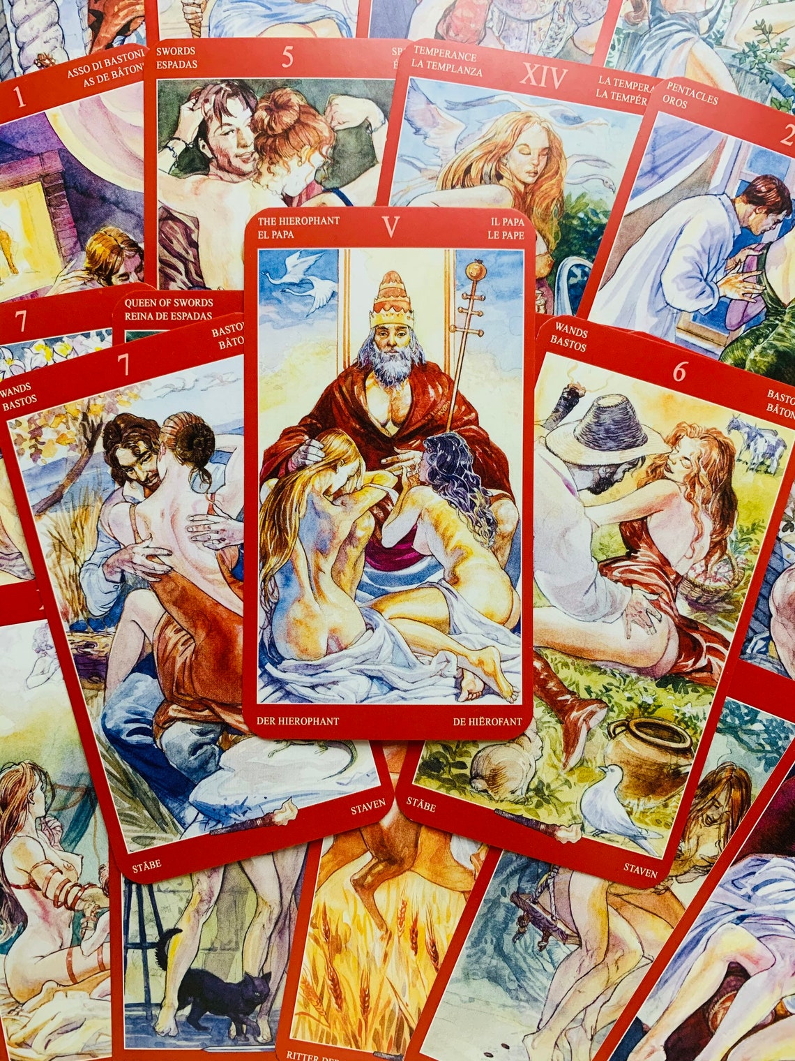 Tarot Of Sexual Magic 78 Cards Decktarottarot Cardstarot Etsy