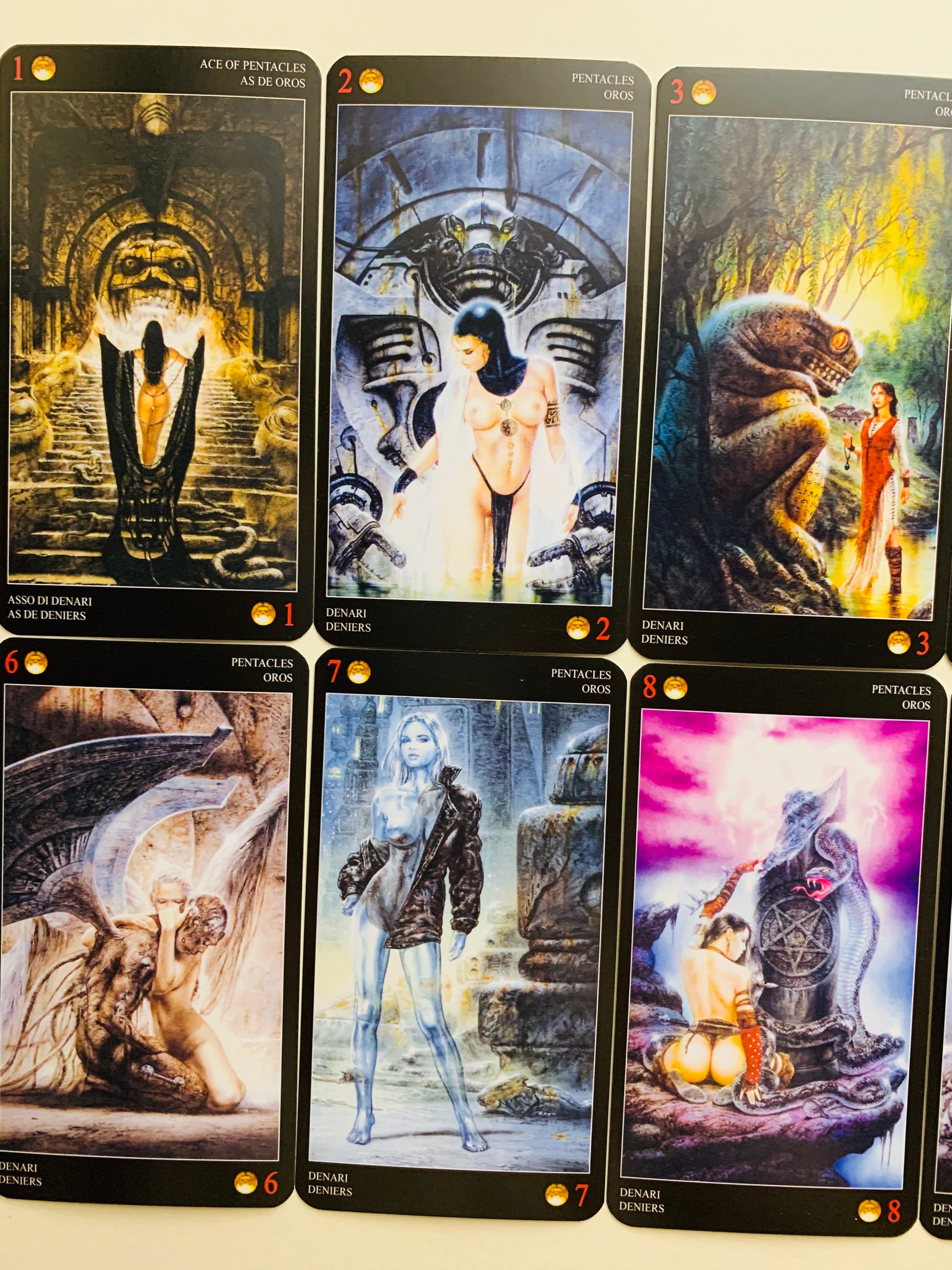 Royo Tarot 78 Cards Decktarottarot Decktarot Cardstarot Etsy