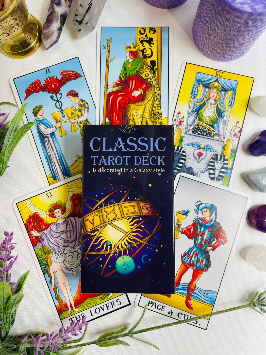 Remastered Classic Tarot 78 Cards Deck Galaxy Styletarot - Etsy