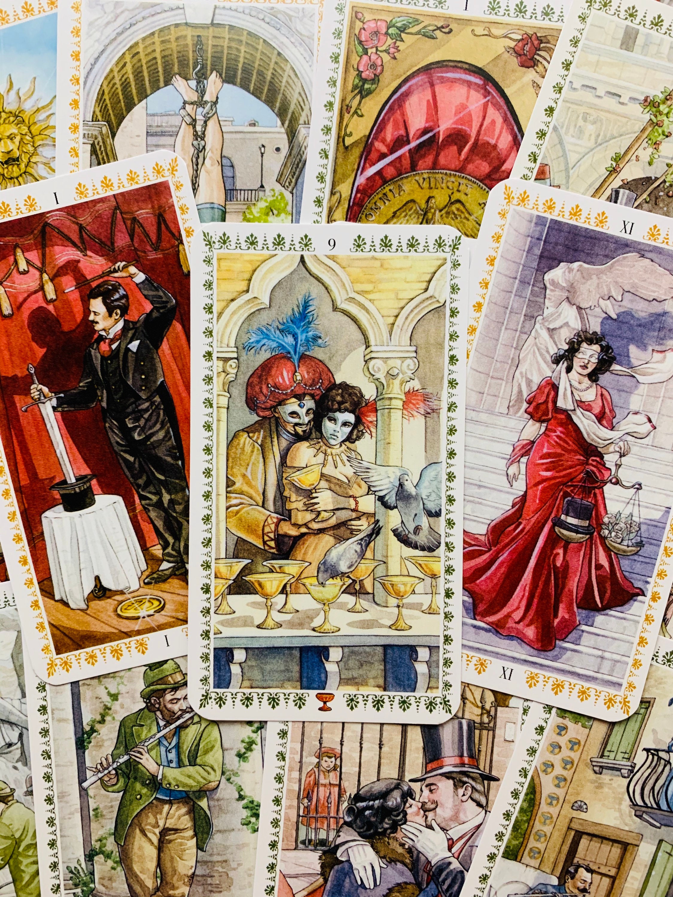 Romantic Tarot 78 Cards Decktarottarot Decktarot Etsy